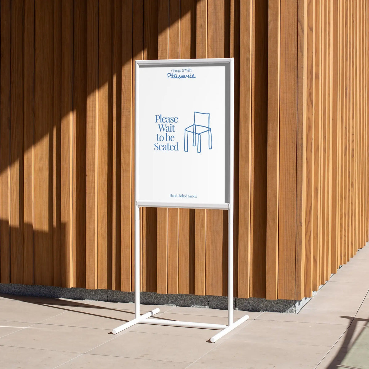 Tall Poster Sidewalk Sign | George & Willy