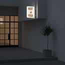 Rectangle Outdoor Light Box Sign | George & Willy