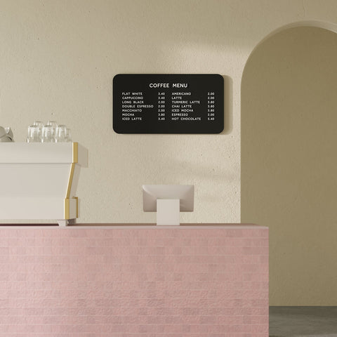 Rectangle Menu Display | George & Willy