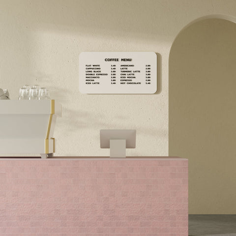 Rectangle Menu Display | George & Willy