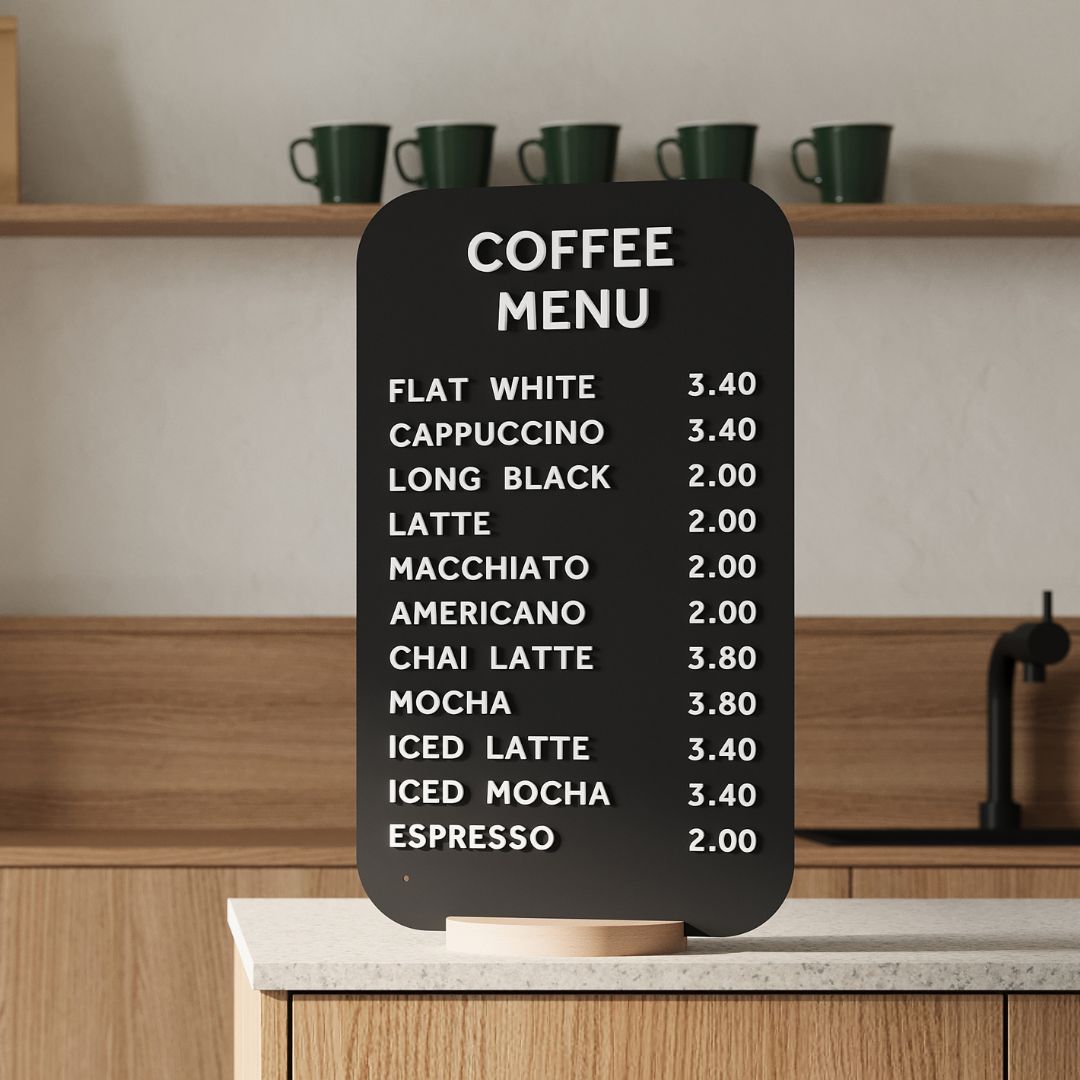 Rectangle Tabletop Sign | George & Willy