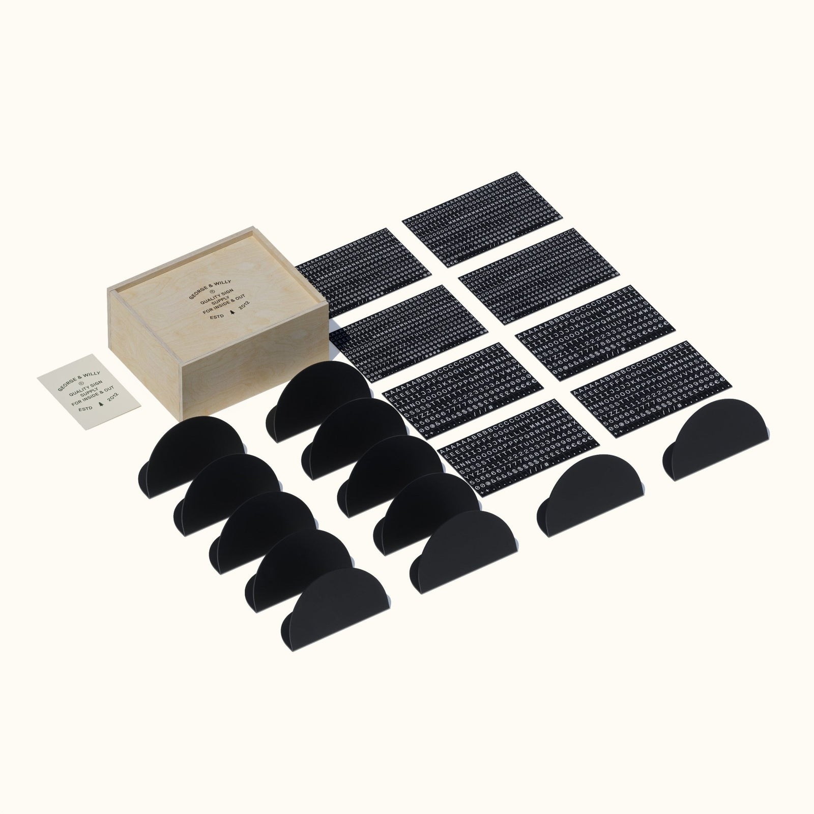 Round Counter Signs | George & Willy