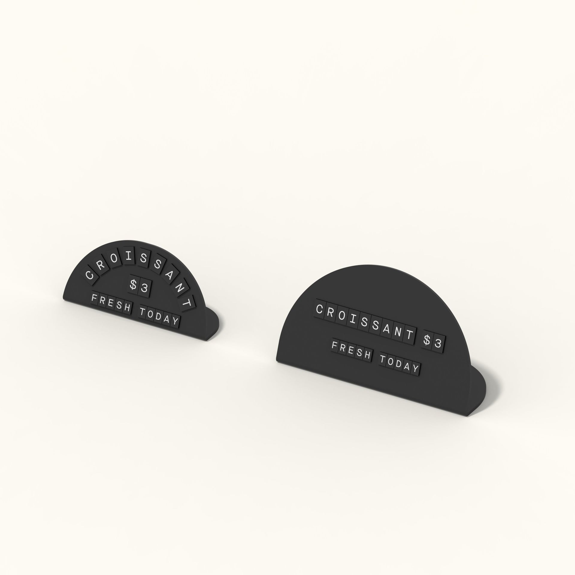 Round Counter Signs | George & Willy
