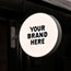 Round Outdoor Lightbox Sign | George & Willy