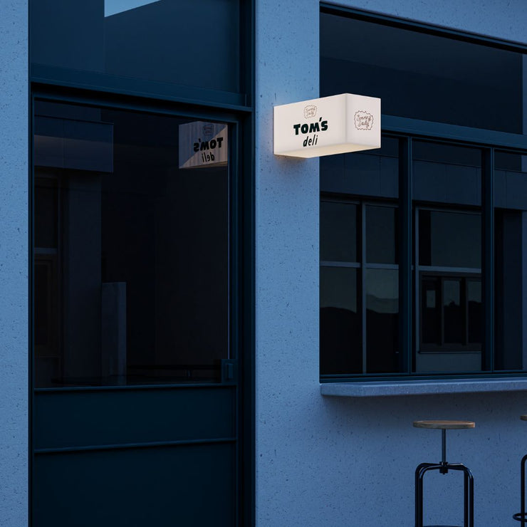 Simple Light Box Sign | George & Willy