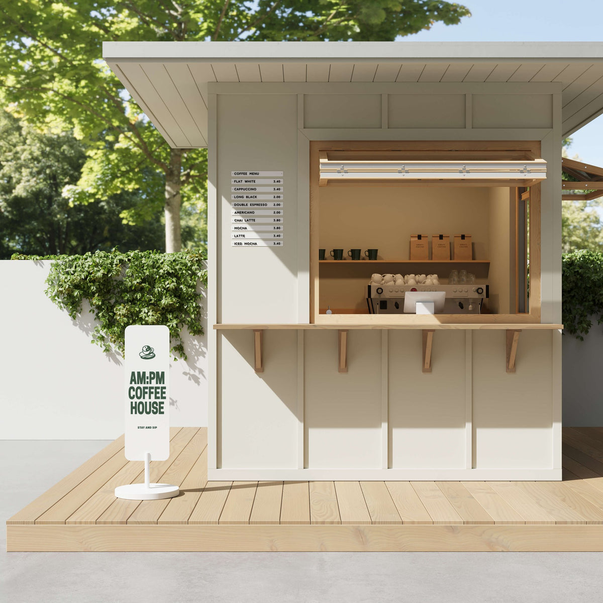 Large Standing Rectangle Sign | George & Willy