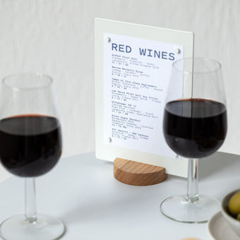 Table Talkers | Table Tents | Tabletop Sign Holder | George & Willy ...