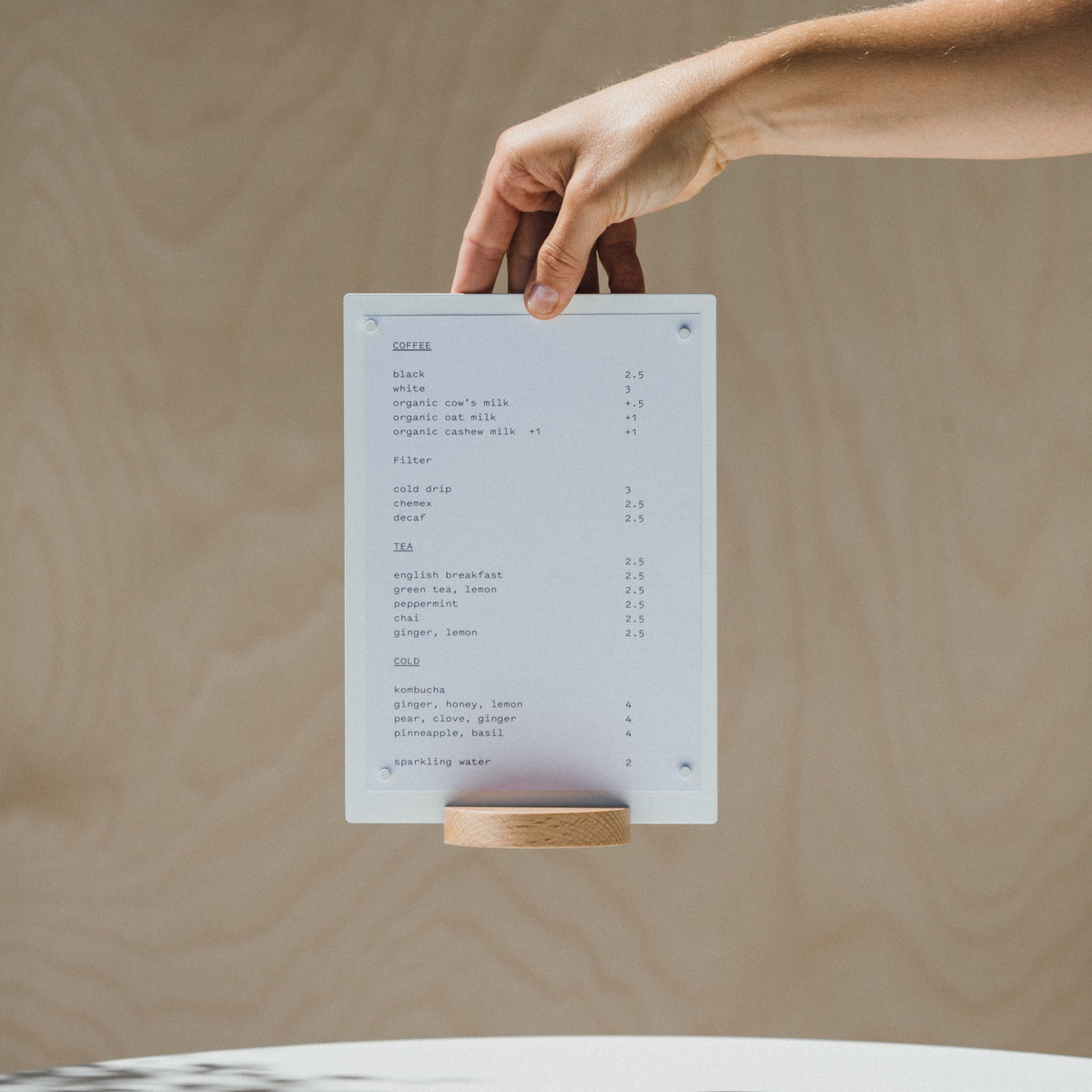 Table Talkers | Table Tents | Tabletop Sign Holder | George & Willy ...