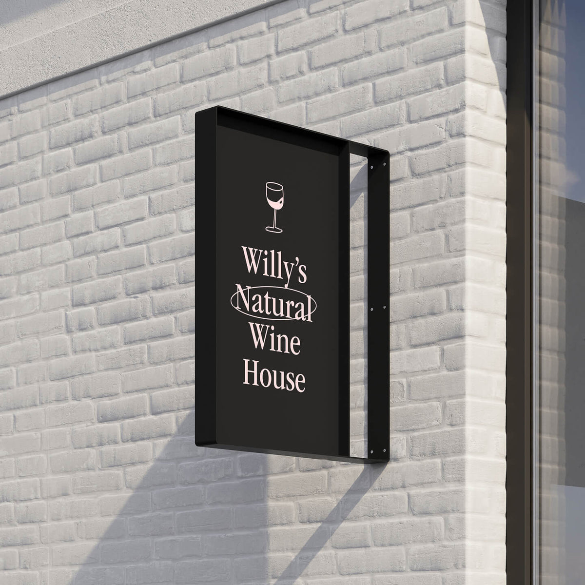 Vertical Panel Sign | George & Willy