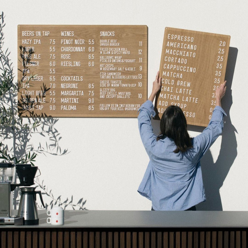 Wooden Peg Letter Board | George & Willy