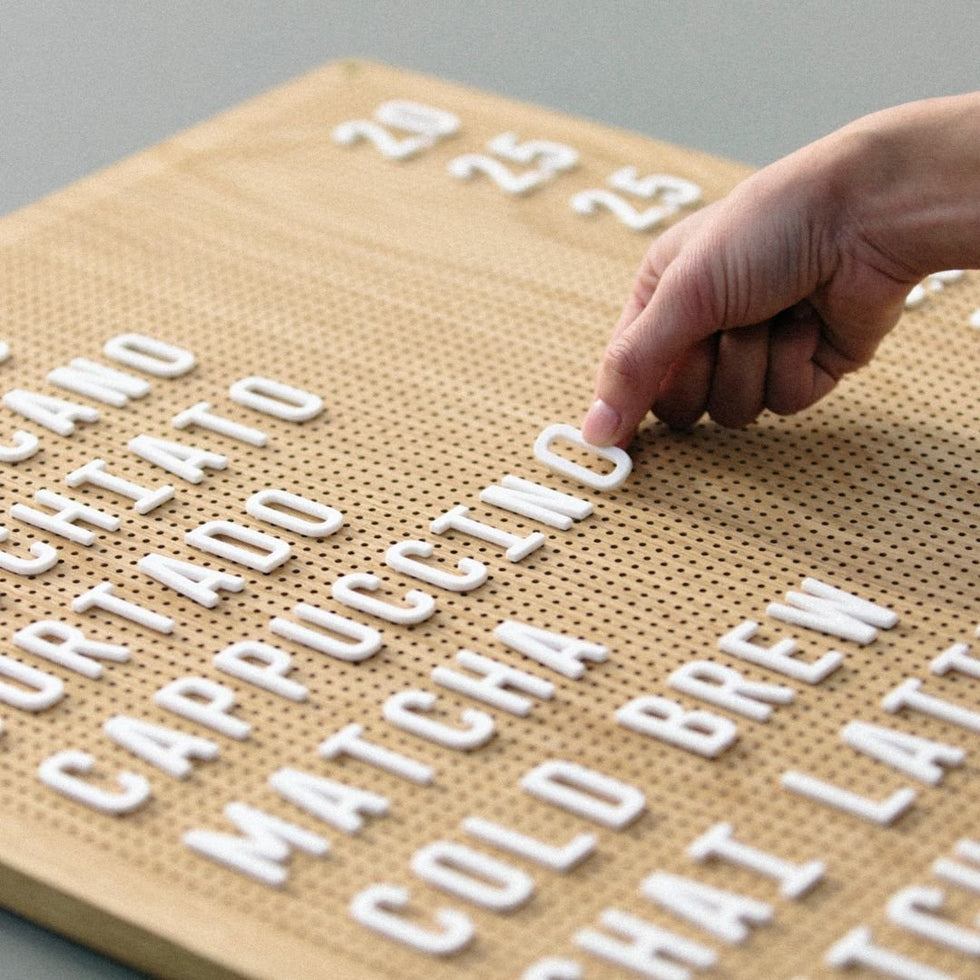 Wooden Peg Letter Board | George & Willy