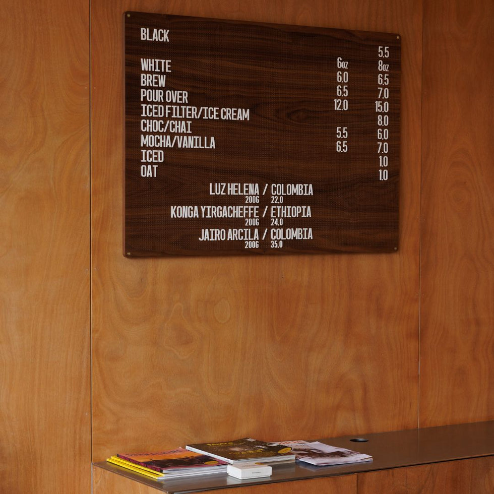 Letter Menu Boards & Menu Displays | George & Willy