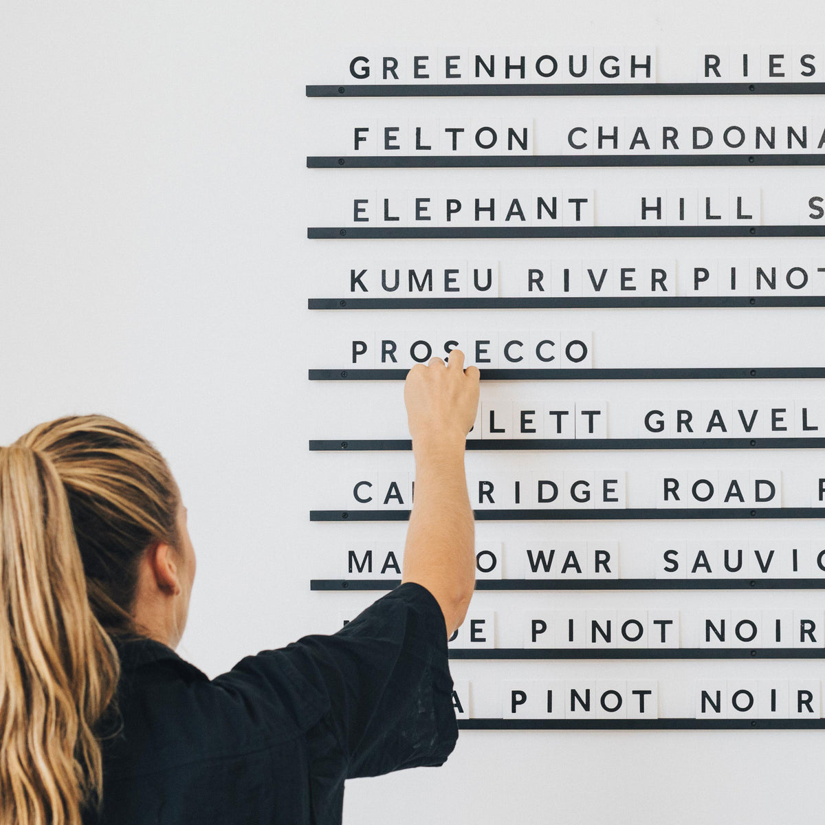 Wooden Letter Board | Scrabble Menu Display | George & Willy – George ...