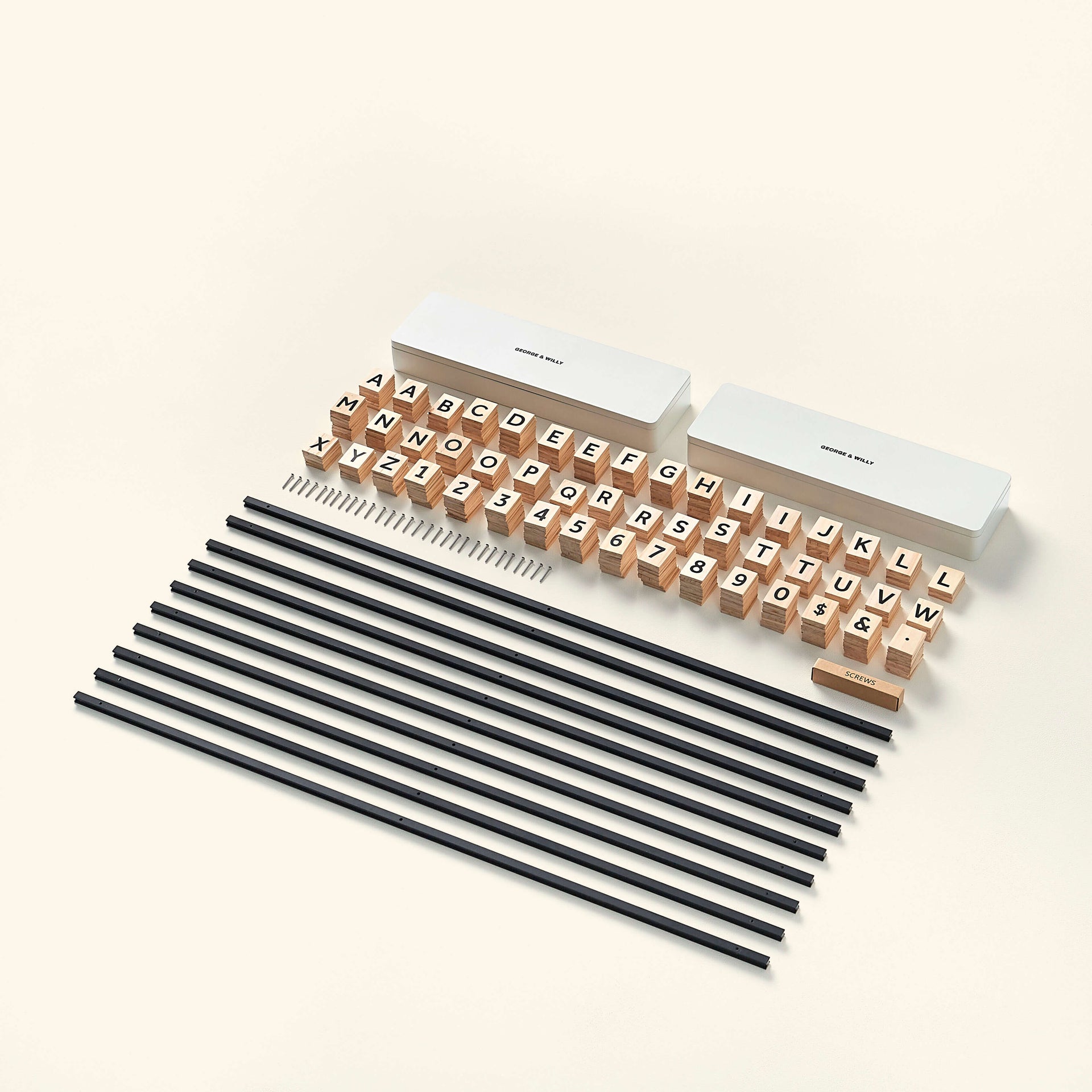 Wooden Letter Board | Scrabble Menu Display | George & Willy – George ...