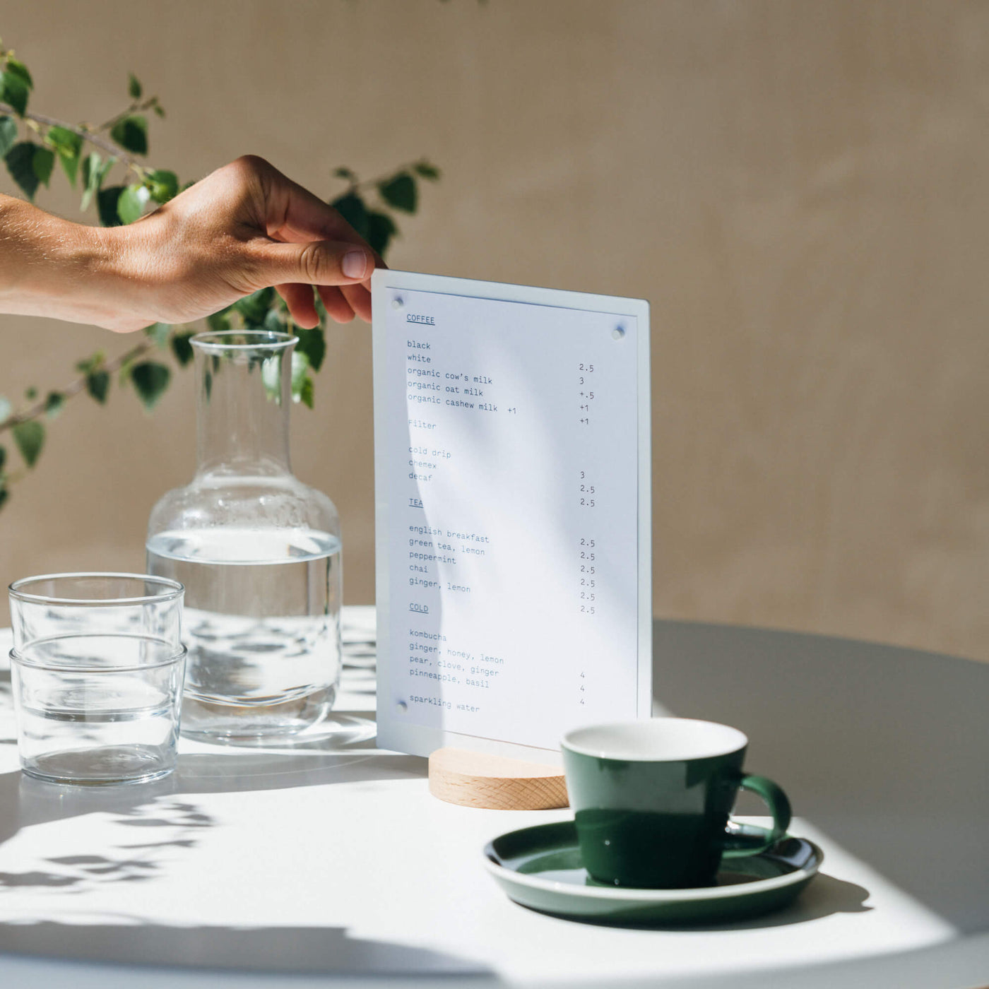 Tabletop Signs and Signage | Small Table Signs | George & Willy ...