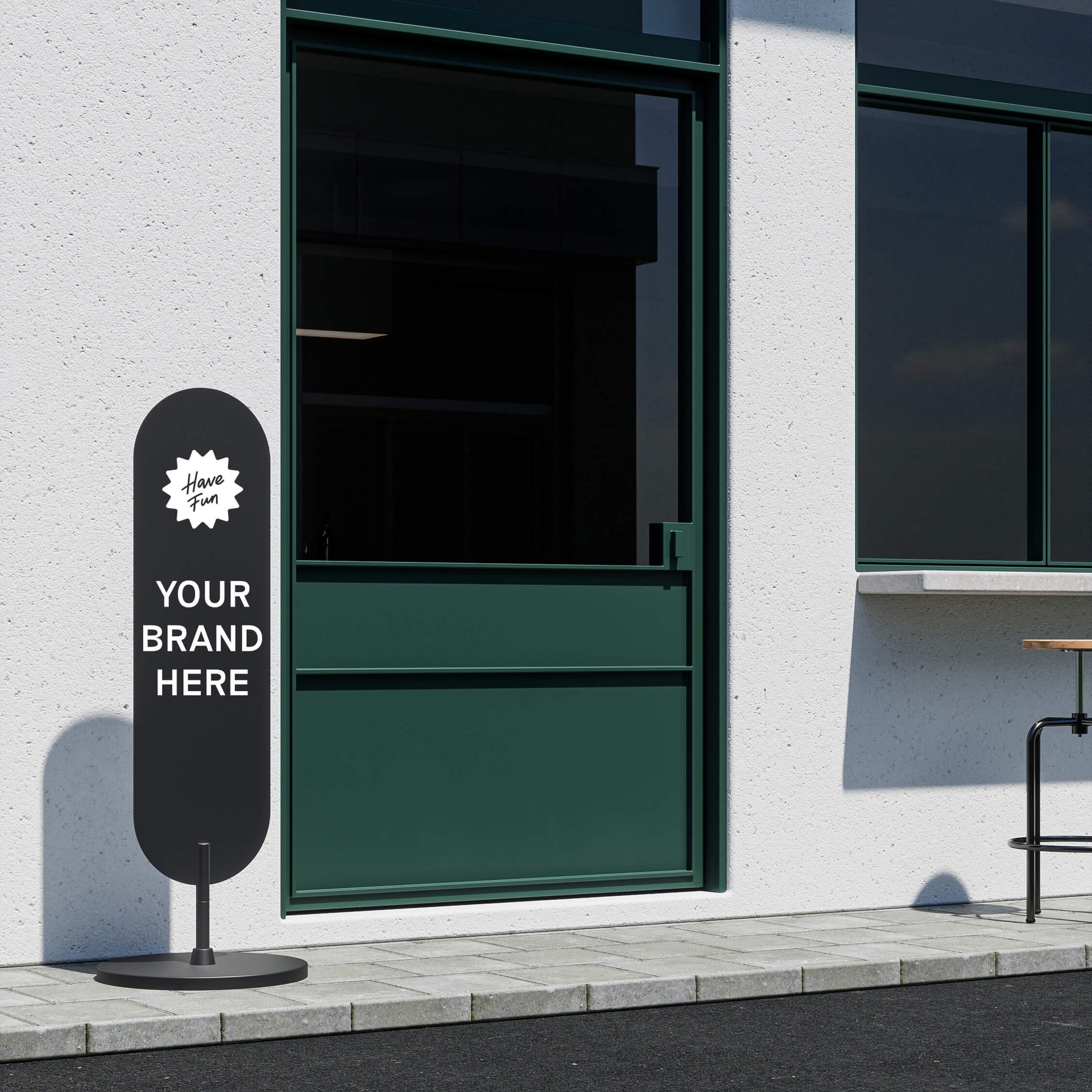 Standing Curve Sign | Free Standing Sign | George & Willy – George and ...