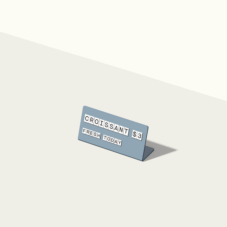 Counter Signs | Set of Custom Countertop Signs | George & Willy ...