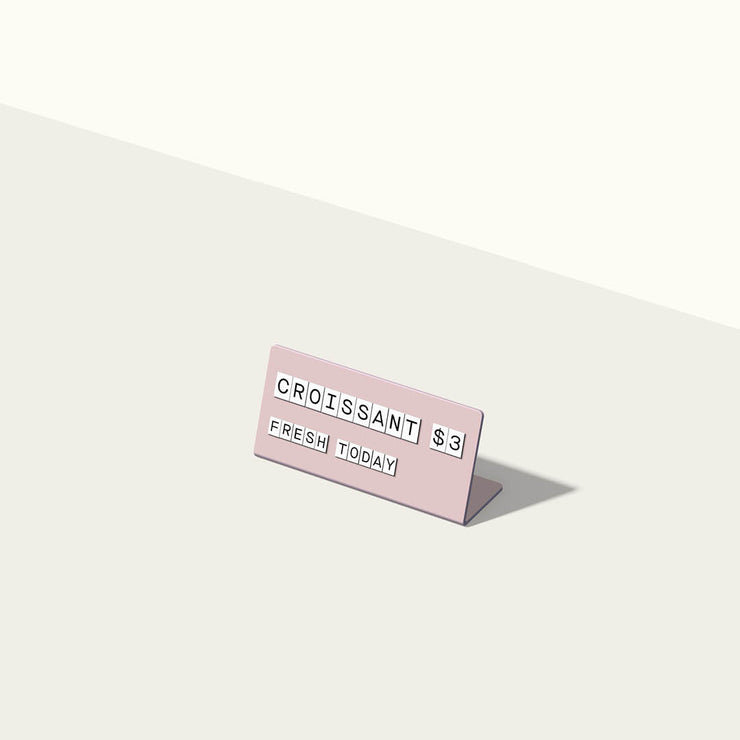 Counter Signs | Set of Custom Countertop Signs | George & Willy ...