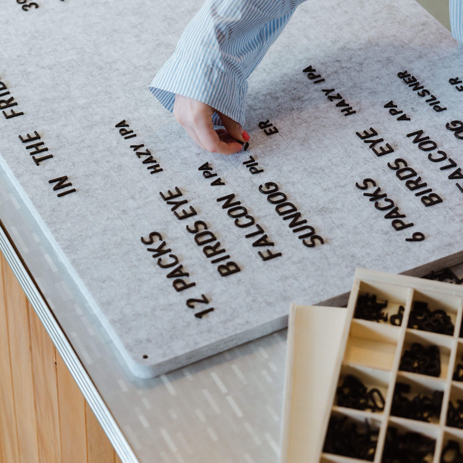 Felt Letter Menu Board | George & Willy