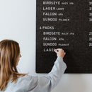 Felt Letter Menu Board | George & Willy