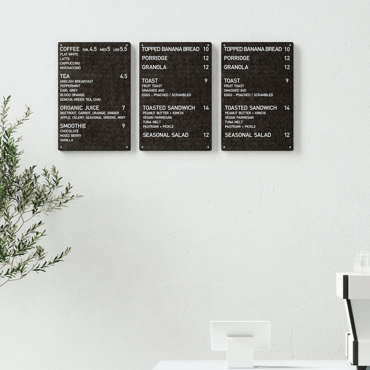 Felt Letter Menu Board | George & Willy