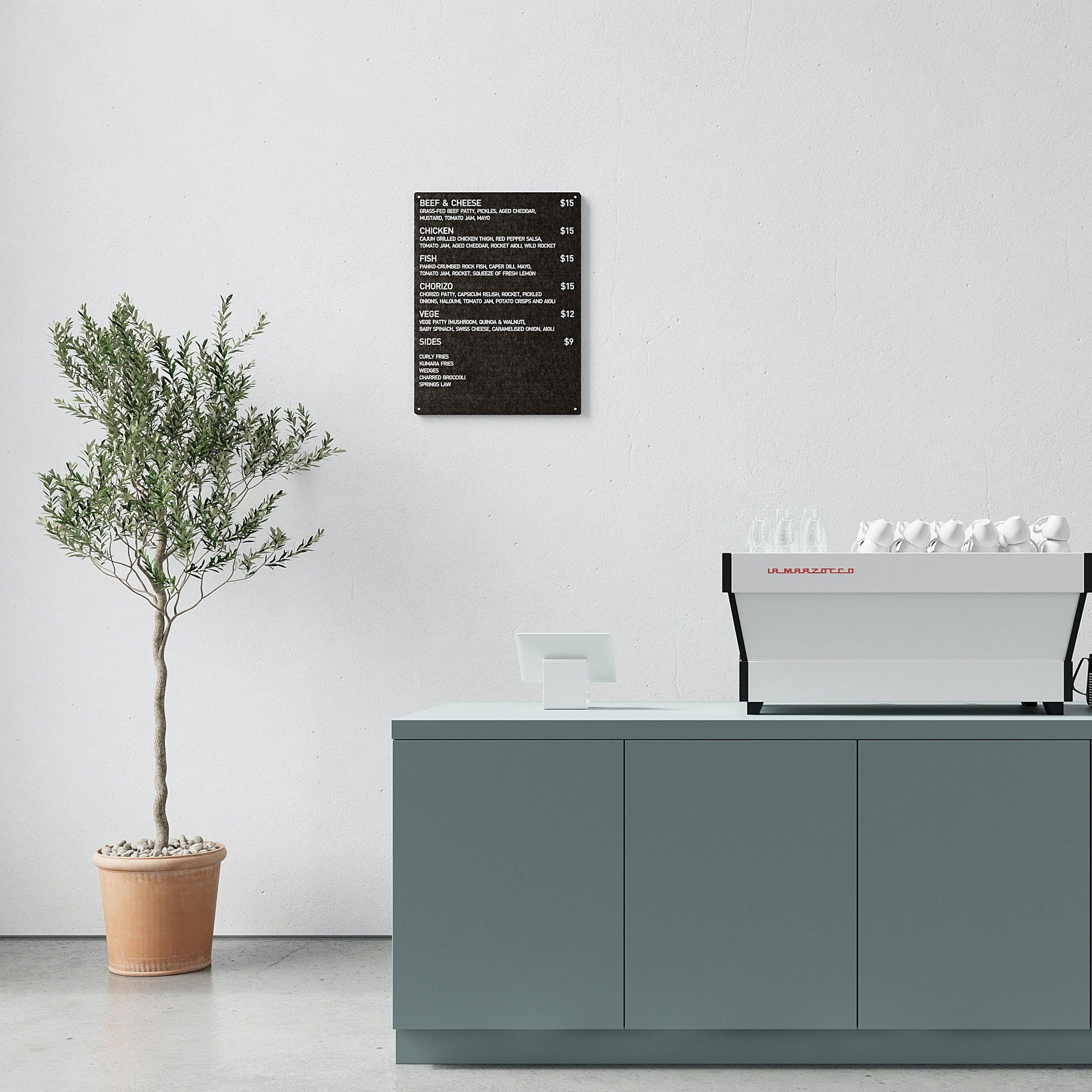 Felt Letter Menu Board | George & Willy