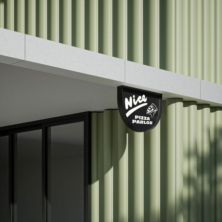 Half Round Wall Sign | George & Willy