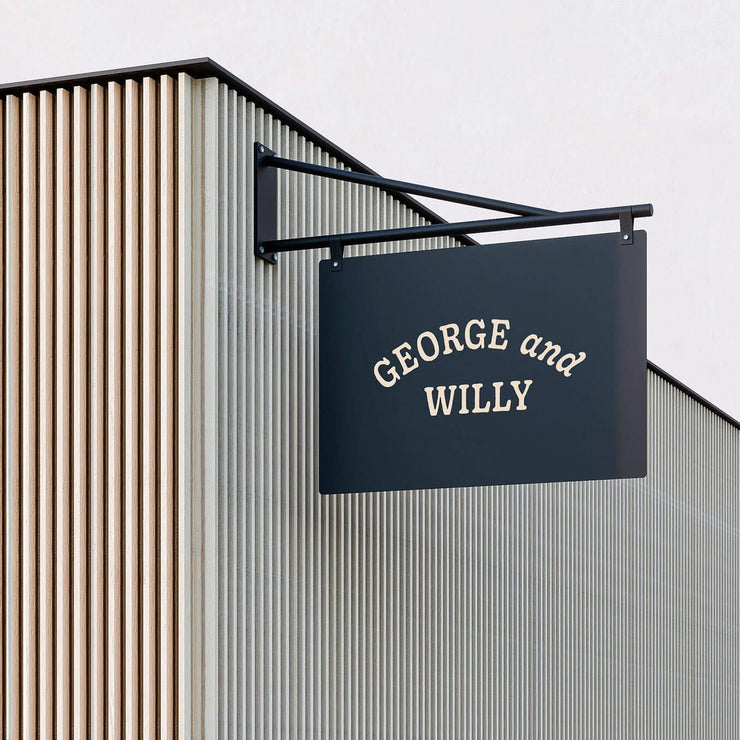 Large Hanging Store Sign | George & Willy – George and Willy