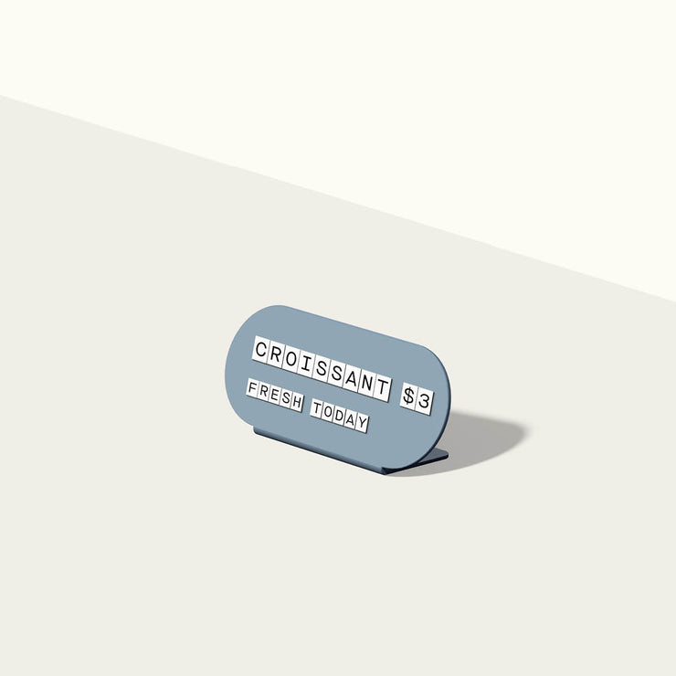 Medium Curve Custom Counter Sign Displays - George & Willy – George and ...