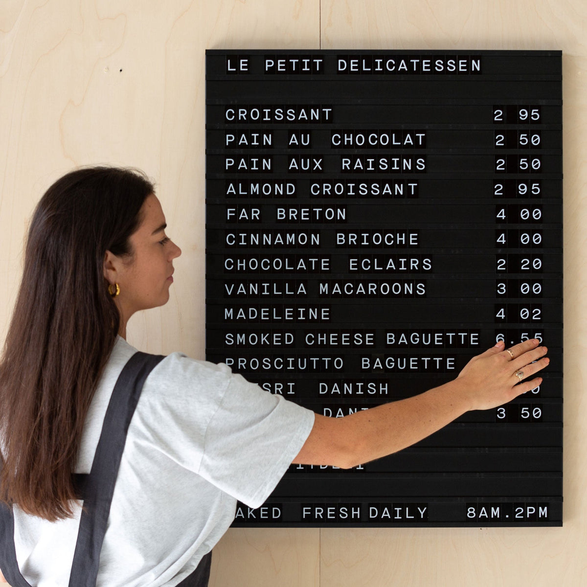 Menu Letter Board with Movable Types | Coffee Shop Menu Board | George ...