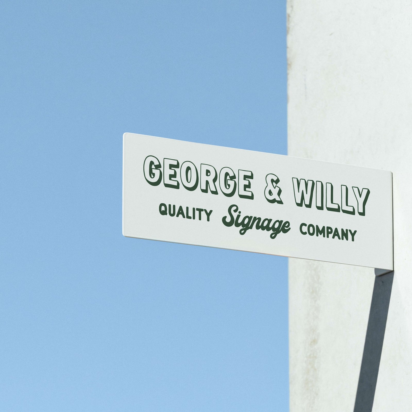 Rectangle Blade Wall Sign | George & Willy