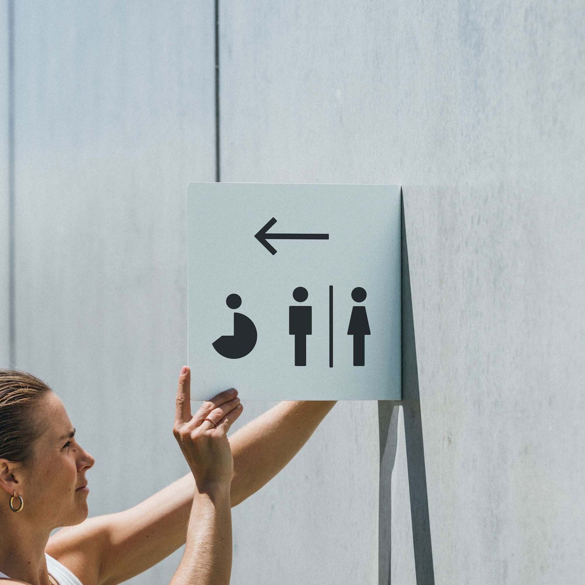 Square Blade Wall Sign | George & Willy Sign