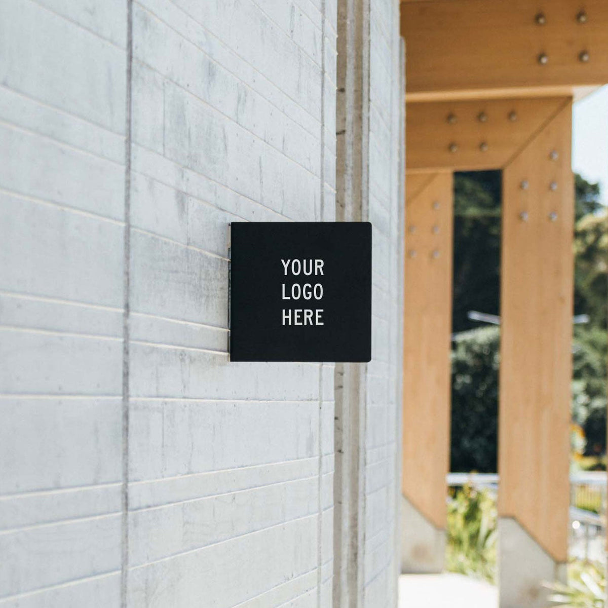 Square Blade Wall Sign | George & Willy Sign